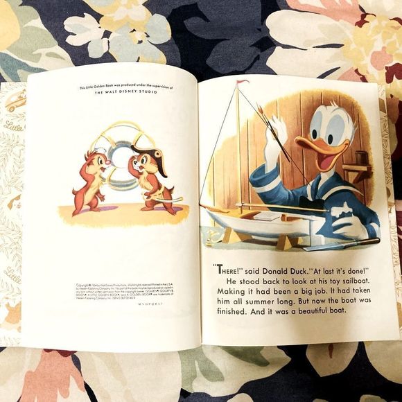 Disney | Other | Vintage Little Golden Book Series Walt Disney Donald ...